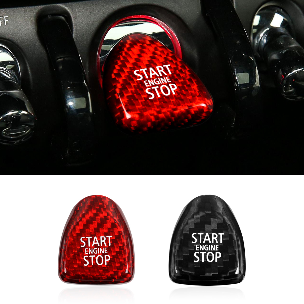 Black/Red Car-Styling One-Click Car Start Button sticker For BMW MINI ...