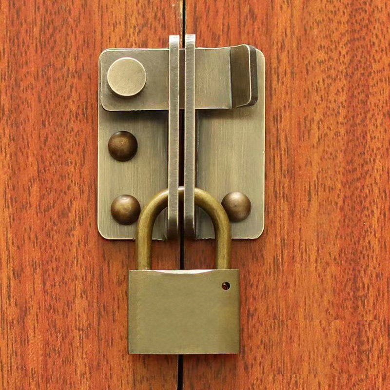 Hasp Latch Safety Door Lock180 Degree Bending Latch Buckle Bolt Anti ...