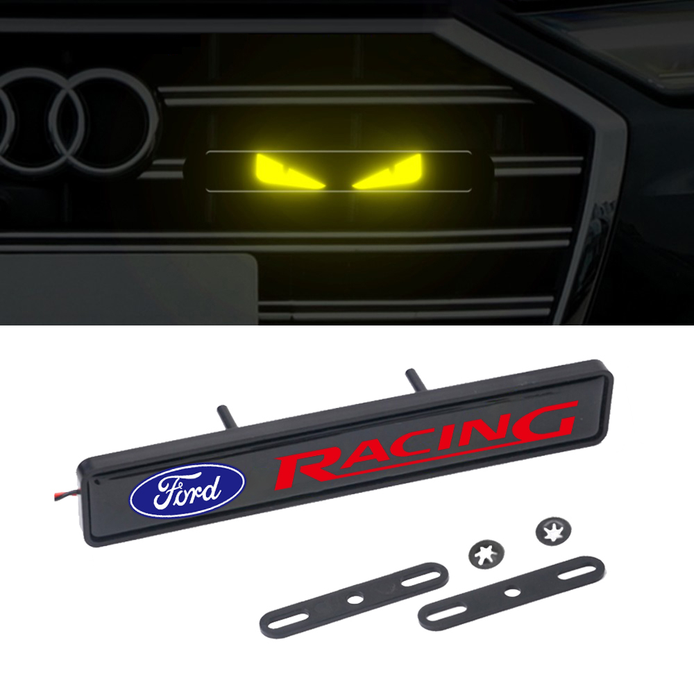 With LED light Car Front Grille Emblem Badge Stickers Suitable For Ford ...
