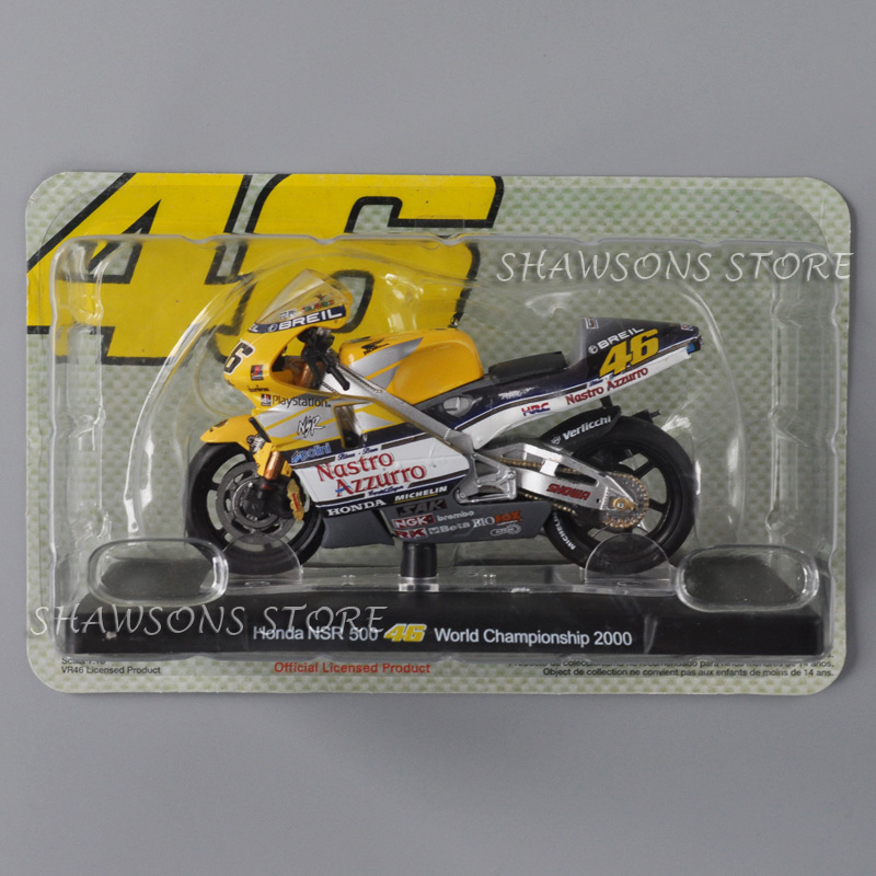 1:18 Scale Diecast Motorcycle Model Toy Honda NSR 500 Valentino Rossi ...