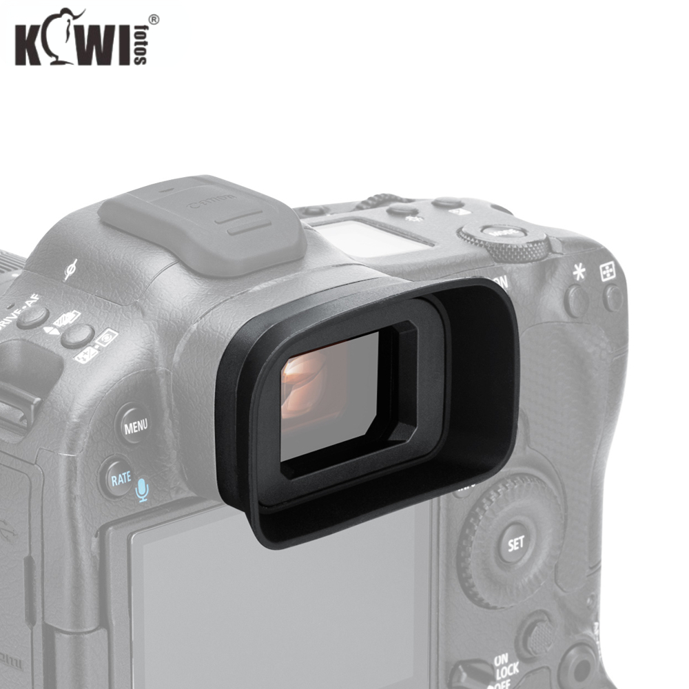 Kiwifotos KE-ERHE(II) Soft Silicone Viewfinder Eyecup for Canon EOS R3 Camera Extended Eyepiece ...