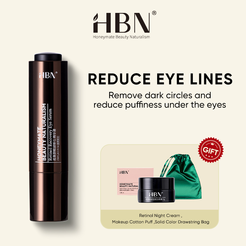 HBN Retinol Recovery Eye Serum Anti-aging, Fine Lines, Swelling and Dark circles 15ml | Shopee ...