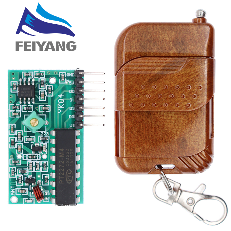IC 2262/2272 4 CH Key Wireless Remote Control 315MHZ Receiver module F ...