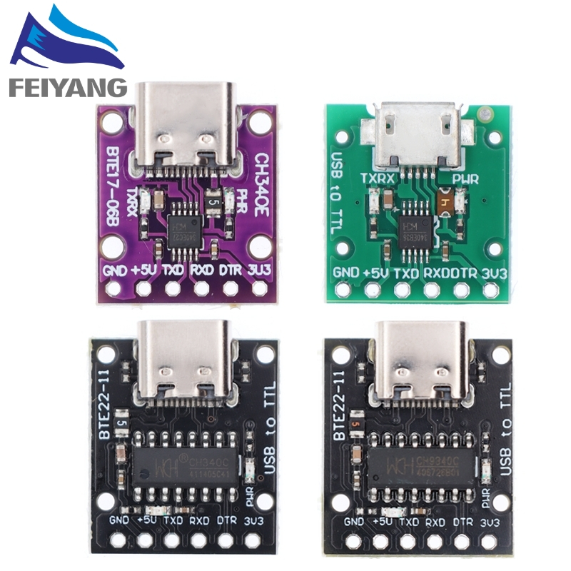 Ch340e Ch340c Ch9340c Usb To Ttl Serial Converter 5v33v Alternative Ch340g Module For Pro 