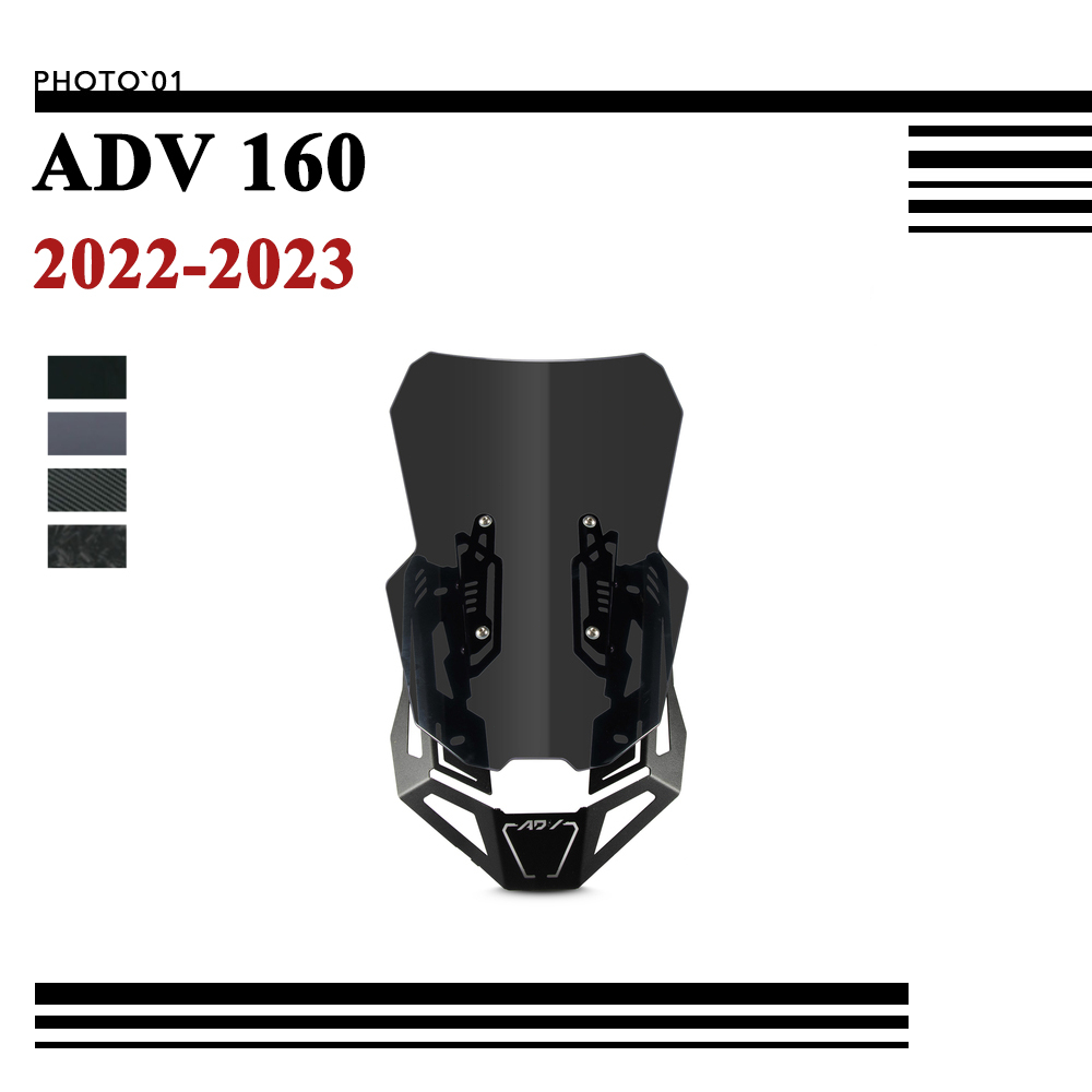 PSLER For Honda ADV 160 ADV160 Windshield Visor Windscreen Wind Shield ...
