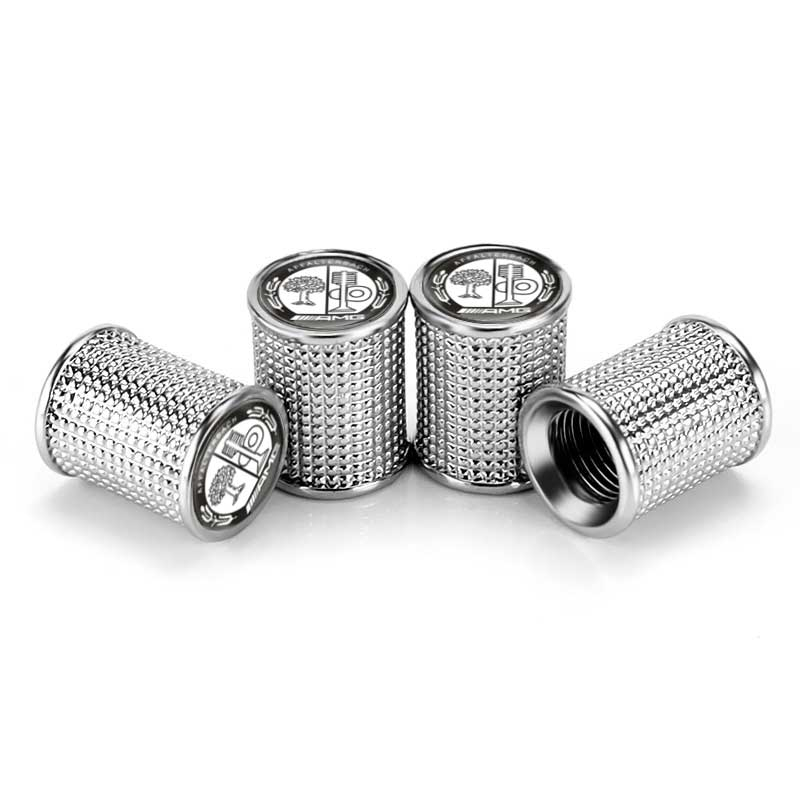 4pcs/set Alloy Car Valve Stem Cap For Mercedes Benz AMG Brabus CARLSSON ...