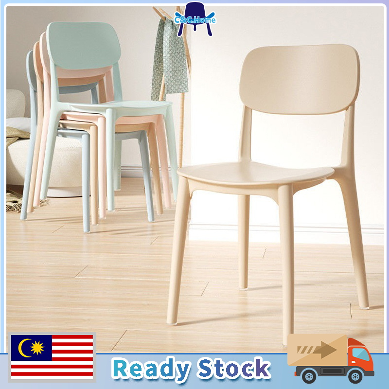 Nordic Candy Chair Plastic Chair Cafe Chair Dining Chair Study Chair ...