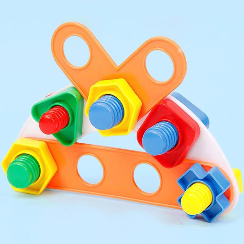 Shapes Nuts and Bolts Stacking Toys STEM Color Sorting Learning Games ...