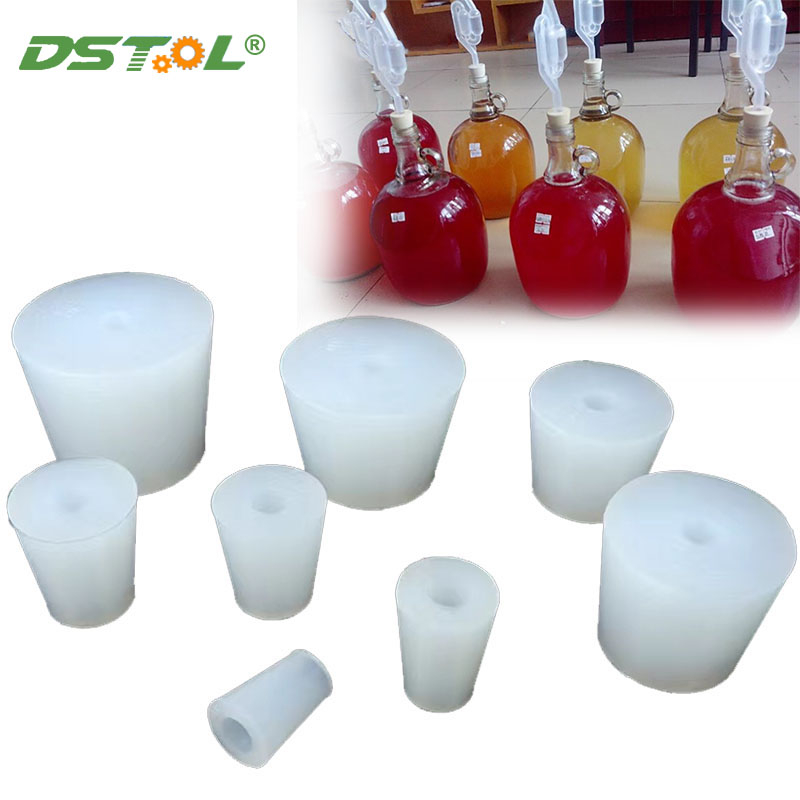 Silicone Conical Plug Cap Laboratory Test Tube Wine Plug Shut-Closing ...