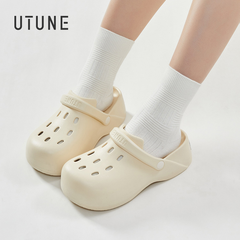UTUNE Sandals for Women Thick Sole Clogs Shoes Men Beach Sandals ...