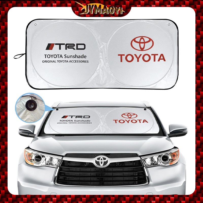 New Toyota TRD Car Front Windshield Car Sun Visor Cover Large Foldable ...