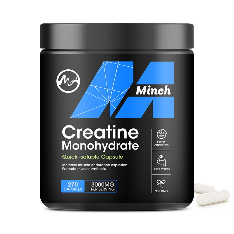 Minch Creatine Capsules Creatine Monohydrate Gain Strength, Build ...