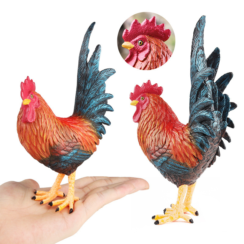 poultry rooster simulation model children cognitive toys animal props ...