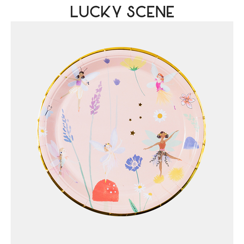 Fairy Paper Plate Birthday Party Party Elf Dessert Table Fairy Festive ...