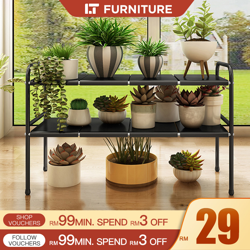 Flower Rack Plant Rack Indoor Outdoor Rack Rak Pasu Bunga Potted Plant ...