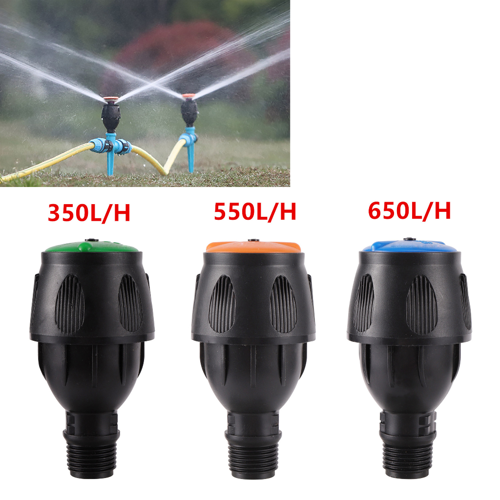 1Pc 350~650 L/H 360° Rotating Lawn Sprinklers Long Distance Spray ...