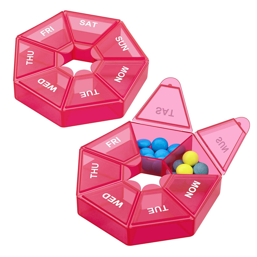 7 Grids Pill Case Plastic 7 Days Candy Box Portable Storage Tablet ...