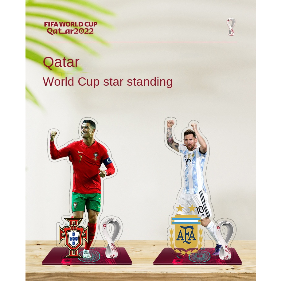 Soccer Stars Messi Cristiano Ronaldo Neymar Mbappe Acrylic Standing