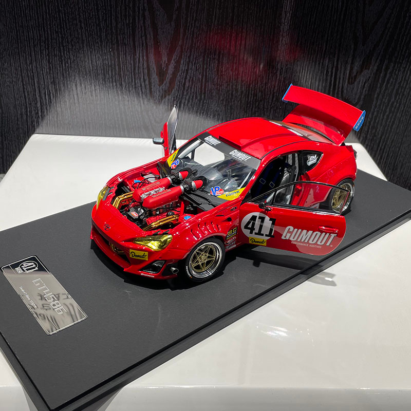 JDM modification 1:18 Toyota GT4586 Ferrari 458 Custom car racing alloy ...