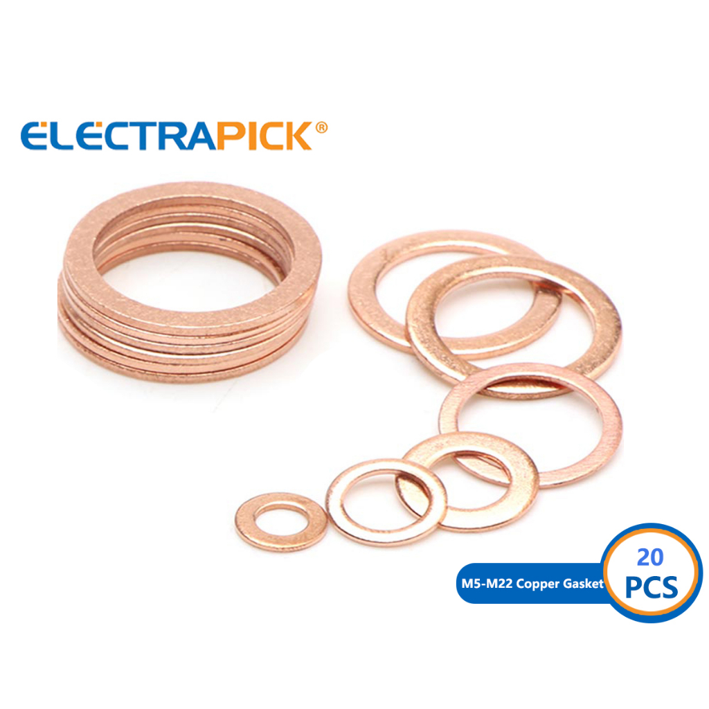 High Temperature Washers 110pcs M6-M20 Metal Rubber O-Ring Seal Kit ...