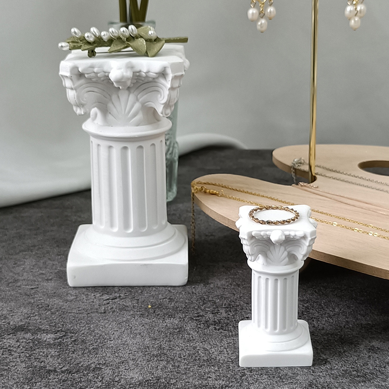 Gold Plaster European Roman Column Decoration Shooting Background ...