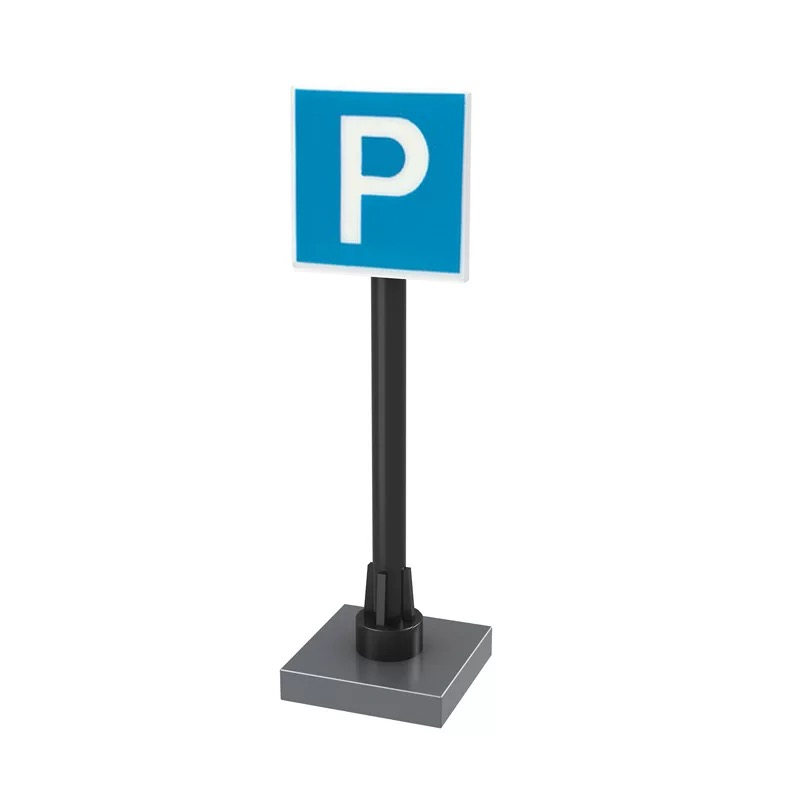 Technology building blocks urban City traffic road signs barricades ...