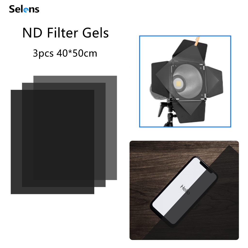 Selens Photography Lighting ND Filter Gels Neutral Light Absorbing ...