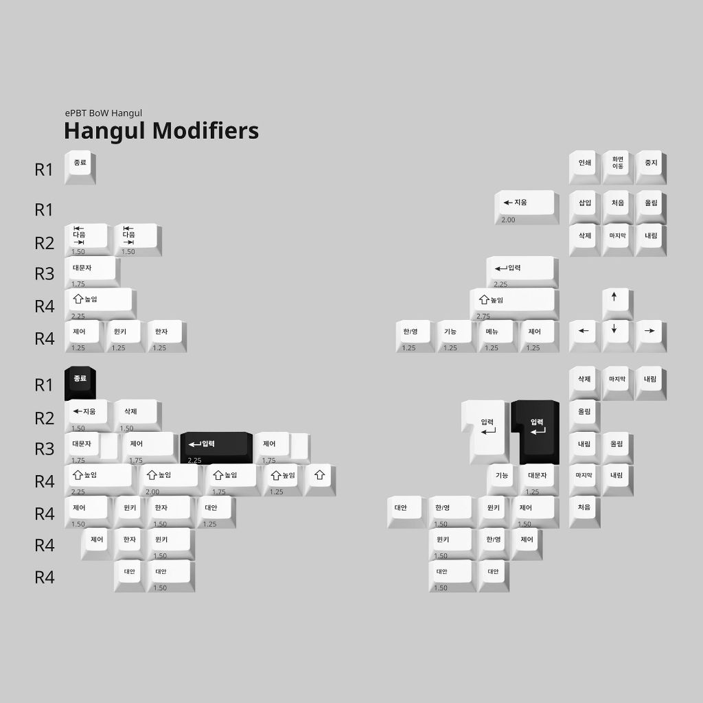 KBDfans EPBT BOW HANGUL keycaps Cherry Profile keycaps | Shopee Malaysia