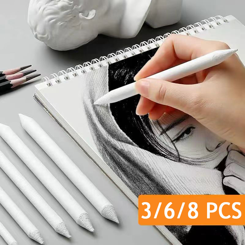 3/6/8pcs Sketch Paper Erasers Pens Art Sketches Pens for Painting High ...