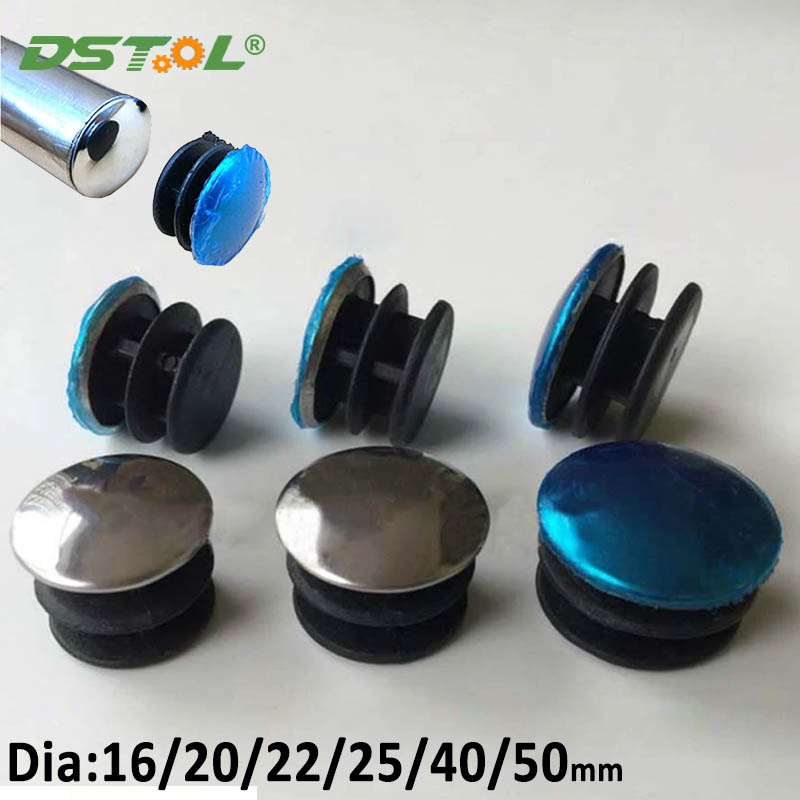 Stainless Steel Round Tube End Cap Cover Pipe Blanking Insert Plug ...
