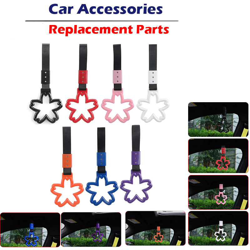 Universal JDM Car Tow Strap Tsurikawa Handle Hand Strap Ring Sakura ...