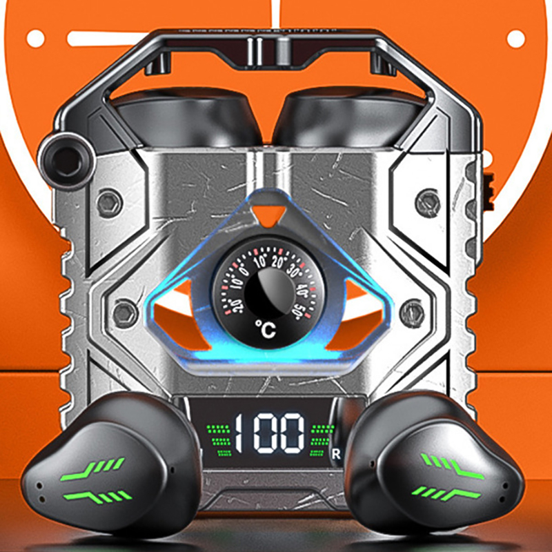 H9 TWS Wireless Bluetooth 5.3 Metal Headsets Gaming Earphones ENC Noise ...