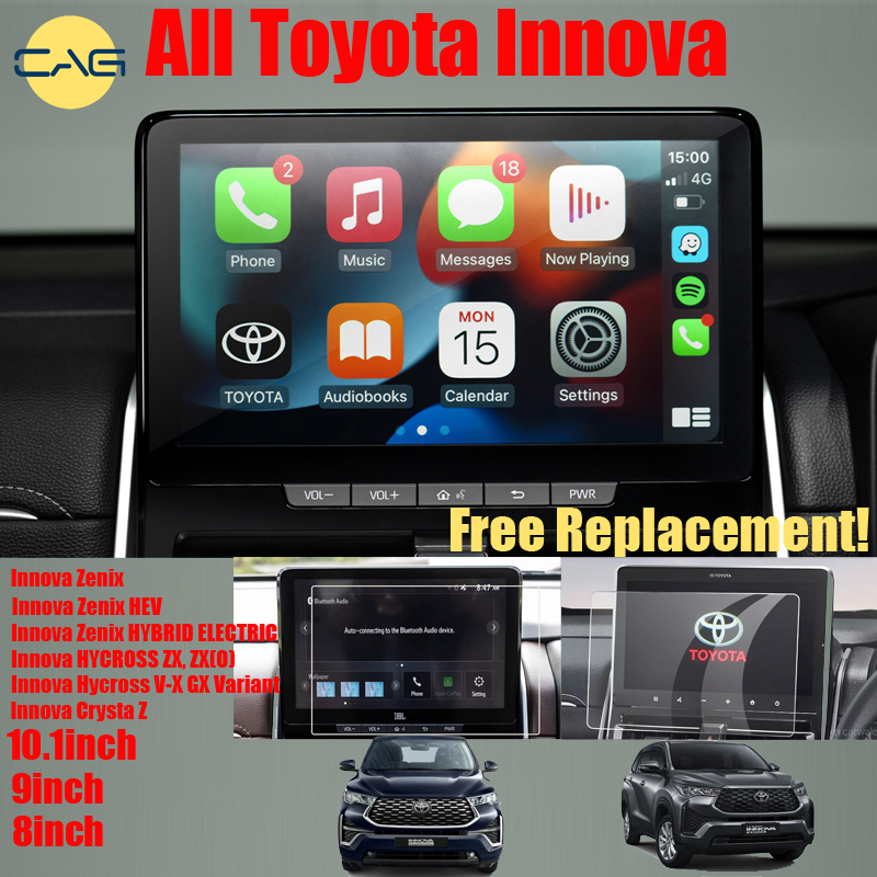 Tempered glass Screen Protector For TOYOTA INNOVA ZENIX INNOVA ZENIX ...