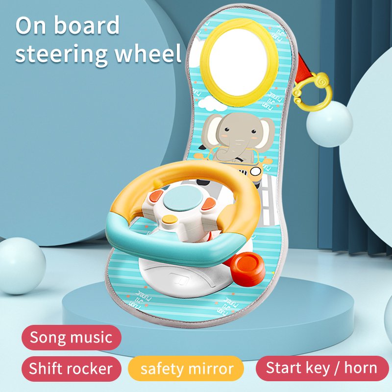 YIMI Simulation Steering Wheel Toy Children‘s Driving Simulator ...