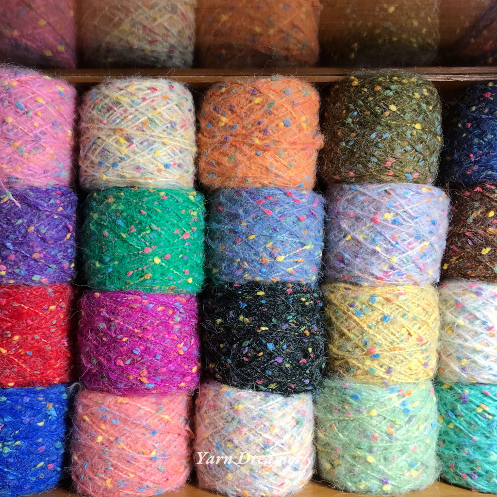 20 Colors - Dots Mohair Yarns Fancy Wool Yarn Cotton yarn for DIY ...