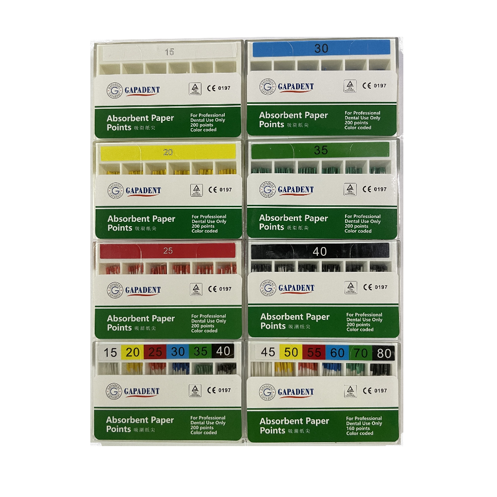 Dental Endodontic Absorbent Paper Points Sterile 8 Sizes | Shopee Malaysia