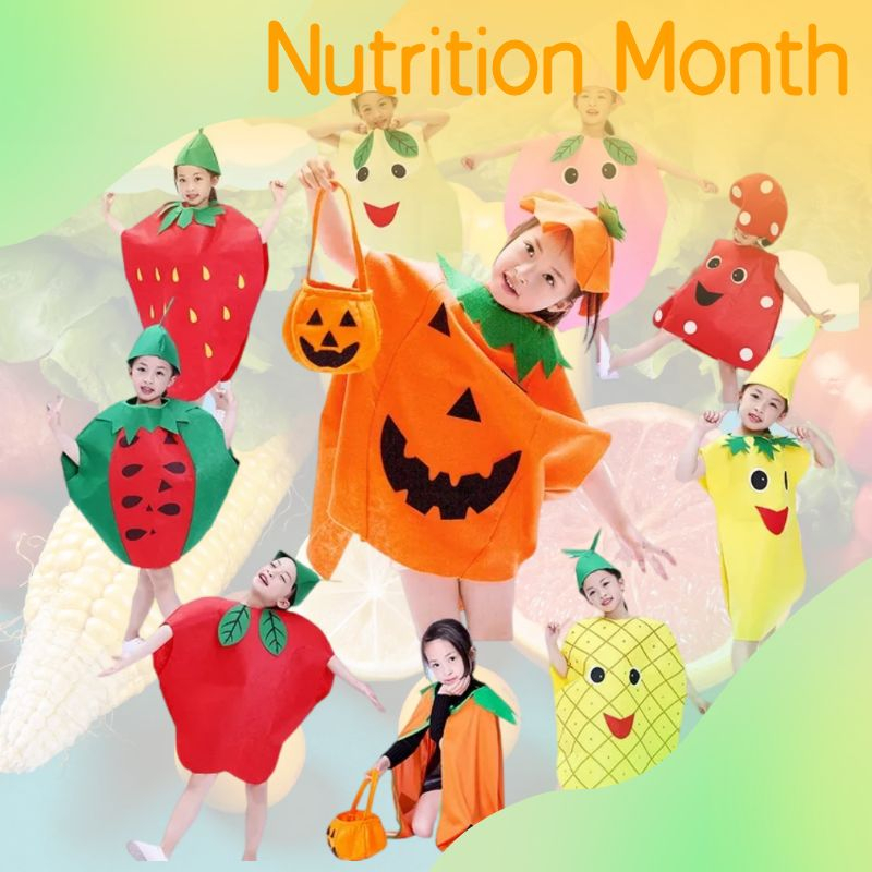 Nutrition Month Catwalk Stage Vegetable Dress Up Pineapple Strawberry Melon And Fruit Creative ...