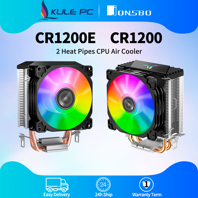 Jonsbo Tower CPU Cooler CR1200 CR1200E PC Computer 90mm Fan 2 Heat Pipes Radiator Air Cooling ...