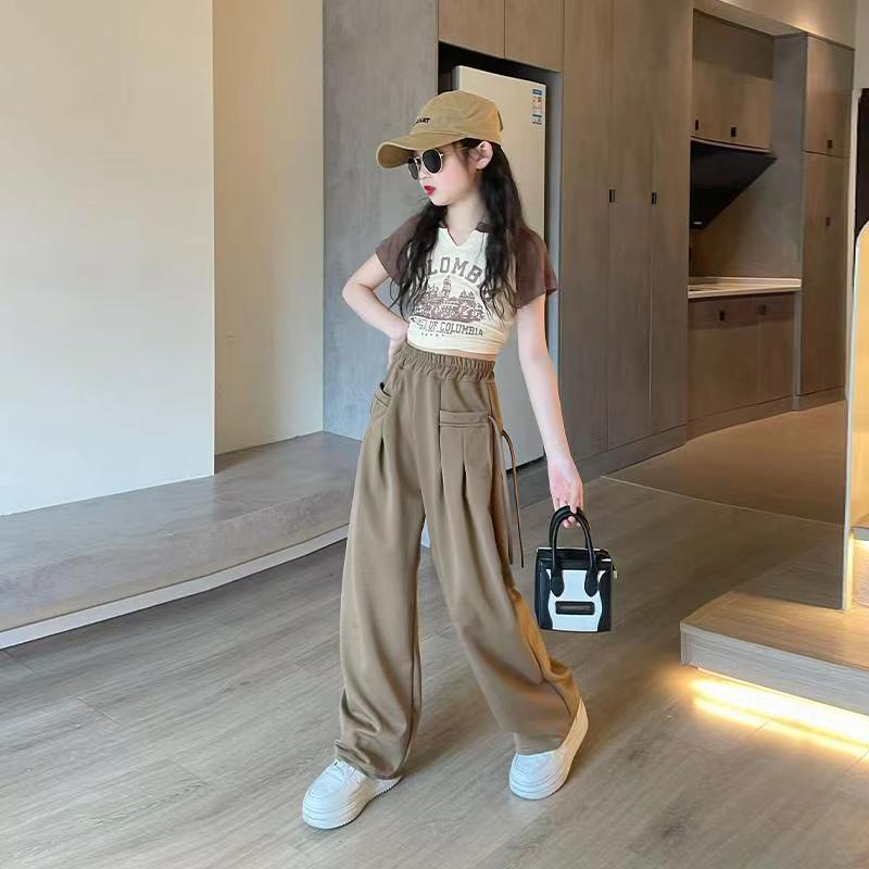Ready stock Girls' suit Western-style 3-15-year-old fashion girls ...