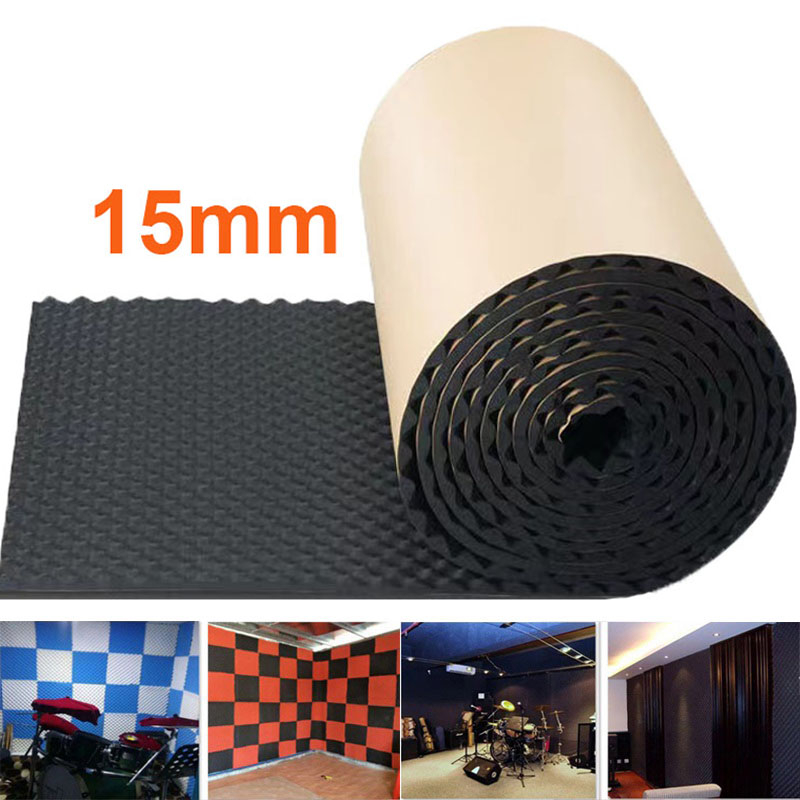 15mm Car Studio Sound-proof Deadening Self-Adhesive Pad, Rubber Wave ...