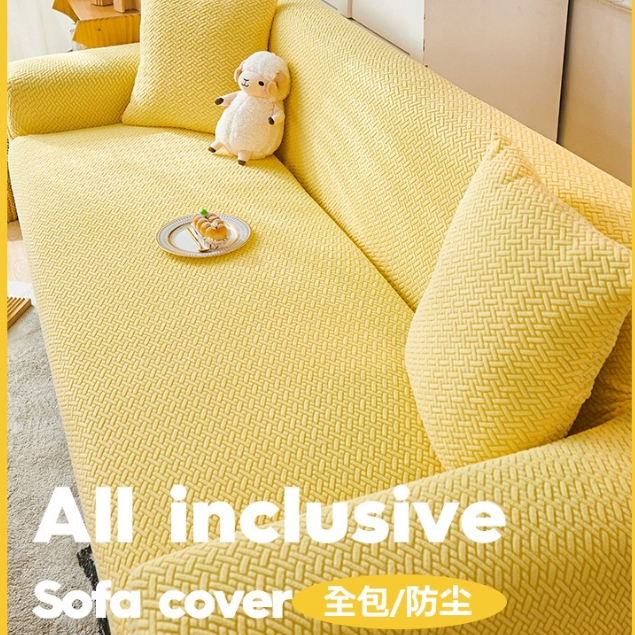 Thick Jacquard Sofa Cover 1 2 3 4 Seater Stretch Cushion Cover L Shape