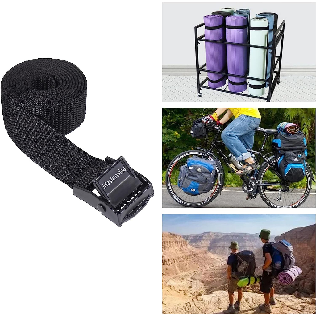 Lashing Strap with Metal Cam Buckles, Cinch Strap with Adjustable ...