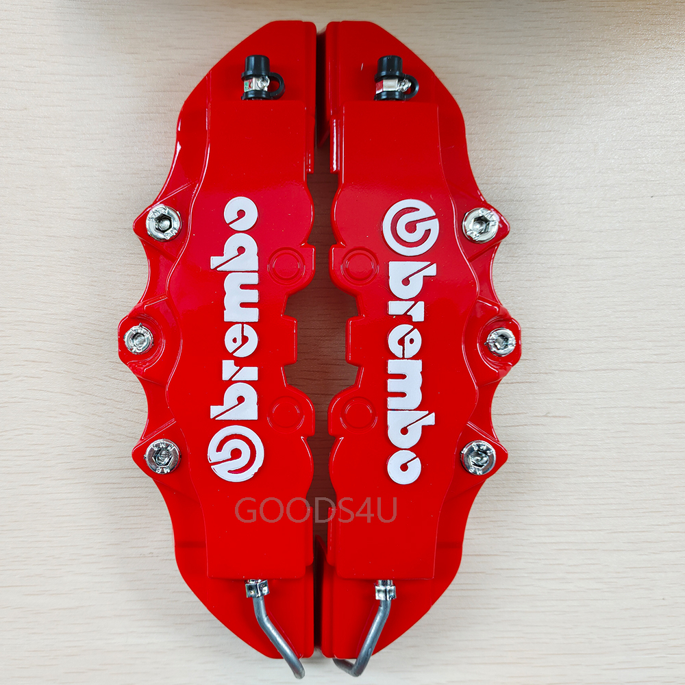 Universal 2PCS Medium 3D Red Color Car Racing Disc Brake Caliper Covers ...