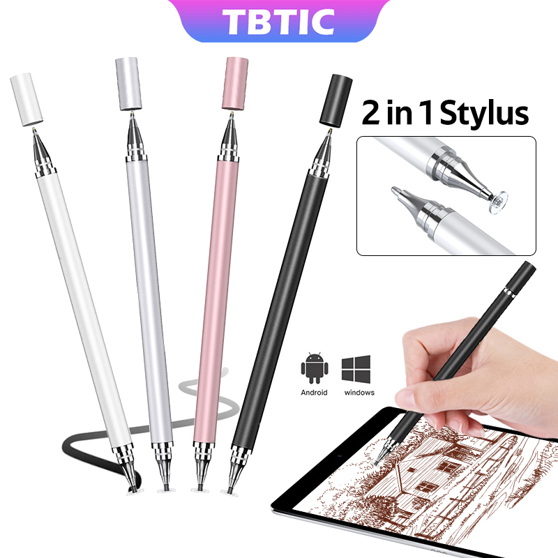 TBTIC Universal Double Head Stylus Pen Drawing Tablet Capacitive Screen ...