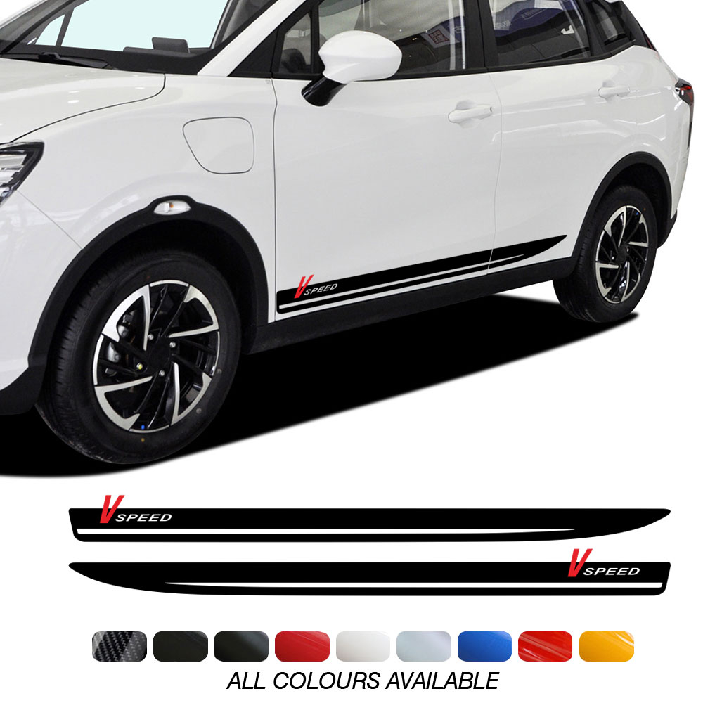 2pcs for Neta V 2020-2023 Car Door Side Skirt Body Racing Stripes ...