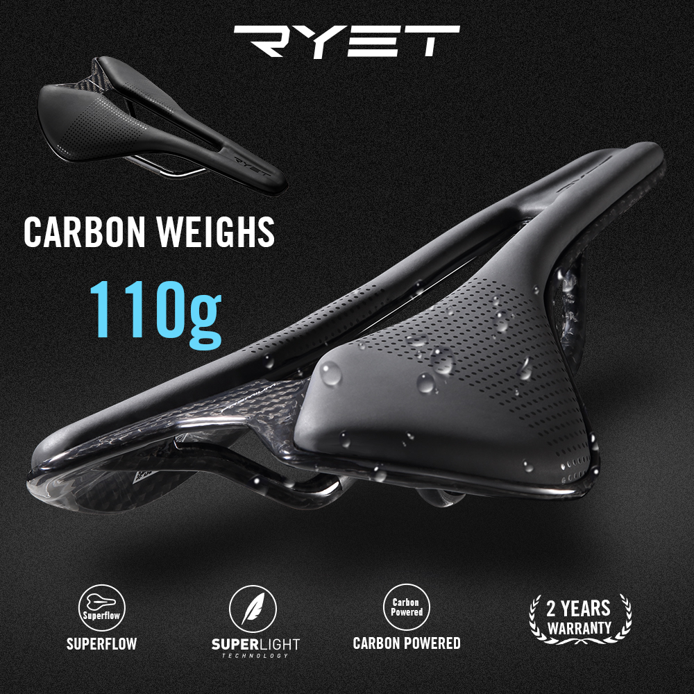 2025 RYET Full Carbon Bike Saddle SuperLight Racing Bike Saddle 110g ...