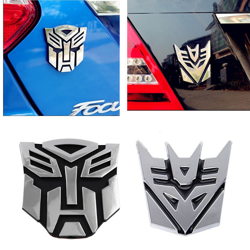 1Pc 3d Car Sticker Protector Autobot Transformers Emblem Badge Car Diy ...