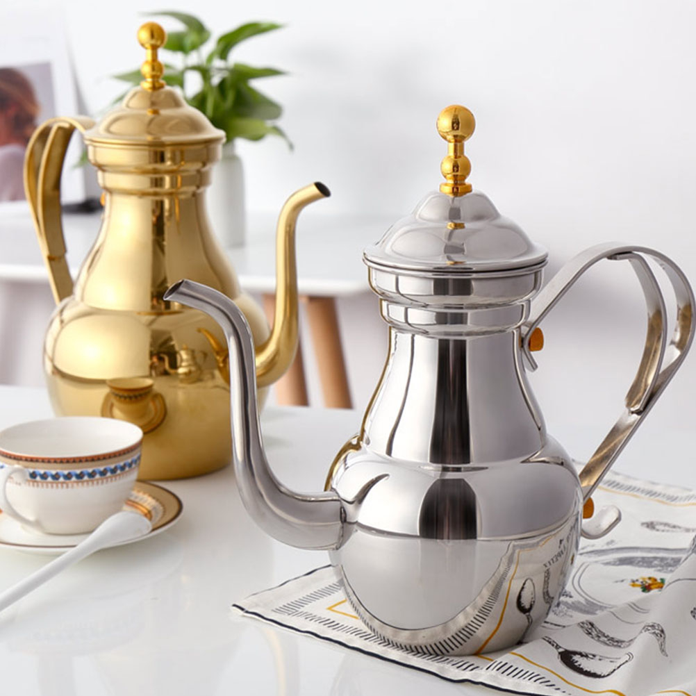 Coffee Pot Arabic Water Kettle Retro Espresso Machine Manual Machines ...