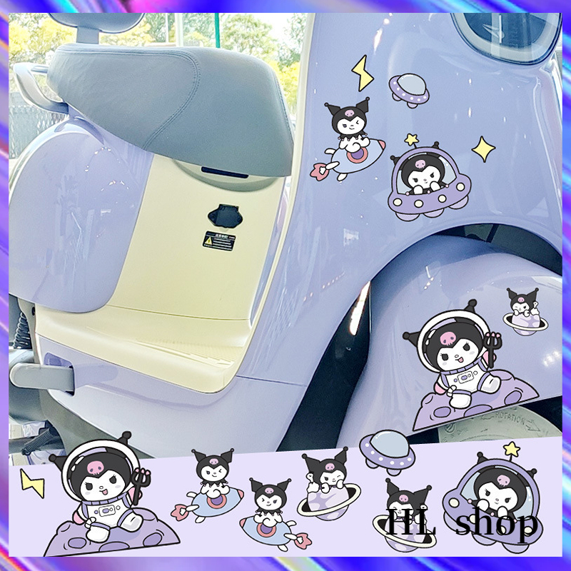 HL Cartoon stickers, Kuromi decorative motorcycle stickers, cute Kuromi ...