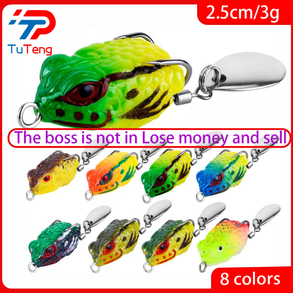 Soft frog 3cm/3g Mini Frog Casting Lure Soft frog murah Frog Bait ...